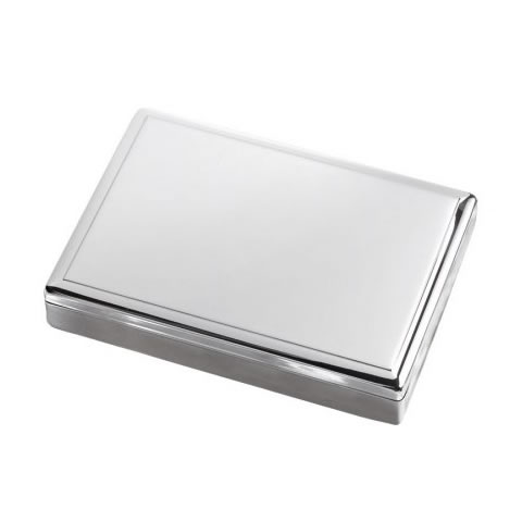 Silver Plated Twin Playing Cards Case - Business Gifts Express
